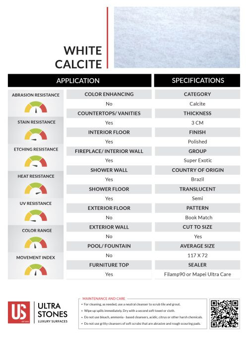 Get the Best White Calcite at Ultra Stones - Farmingdale
