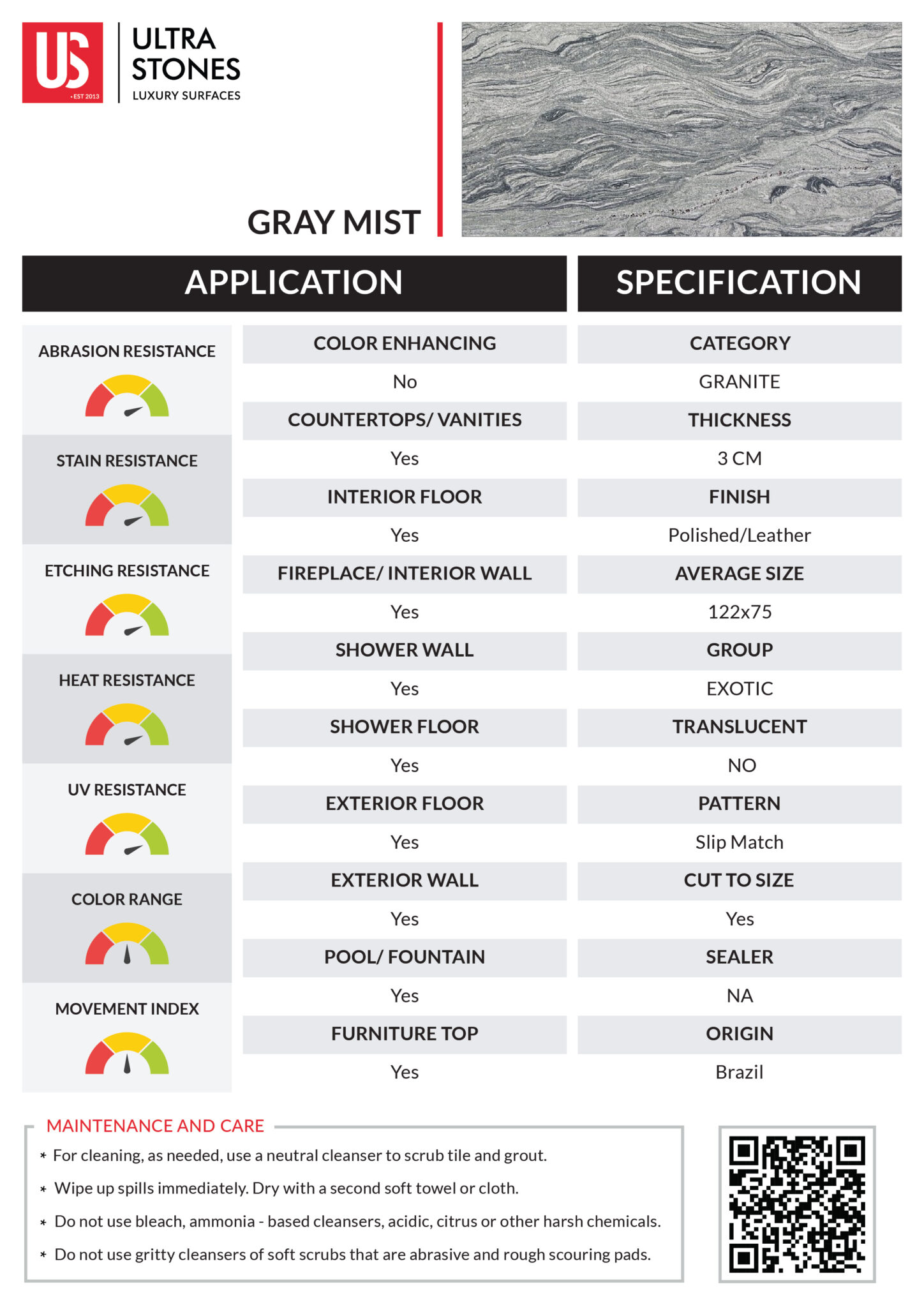Get the Best Grey Granites Like Gray Mist at Ultra Stones