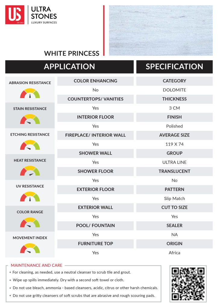 Select the White Princess Polished from the Premium Distributor in USA